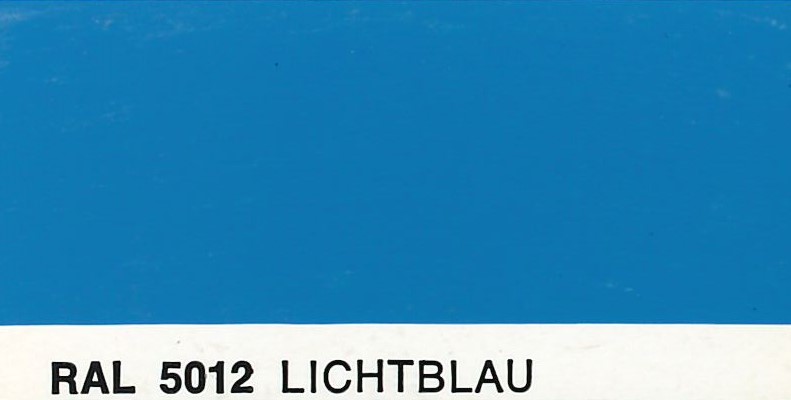 1 Litre RAL Coach Enamel 5012 Light Blue (Lichtblau) Paint Gloss Finish ...